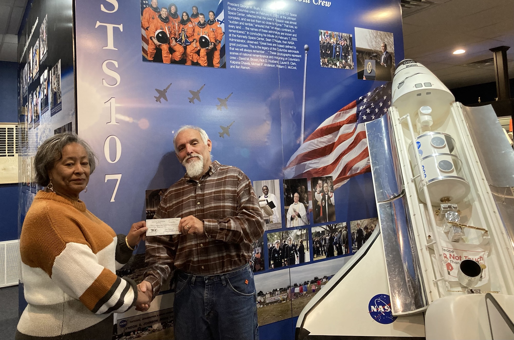 Patricia Huffman Smith NASA Museum 'Remembering Columbia' – Hemphill, Texas